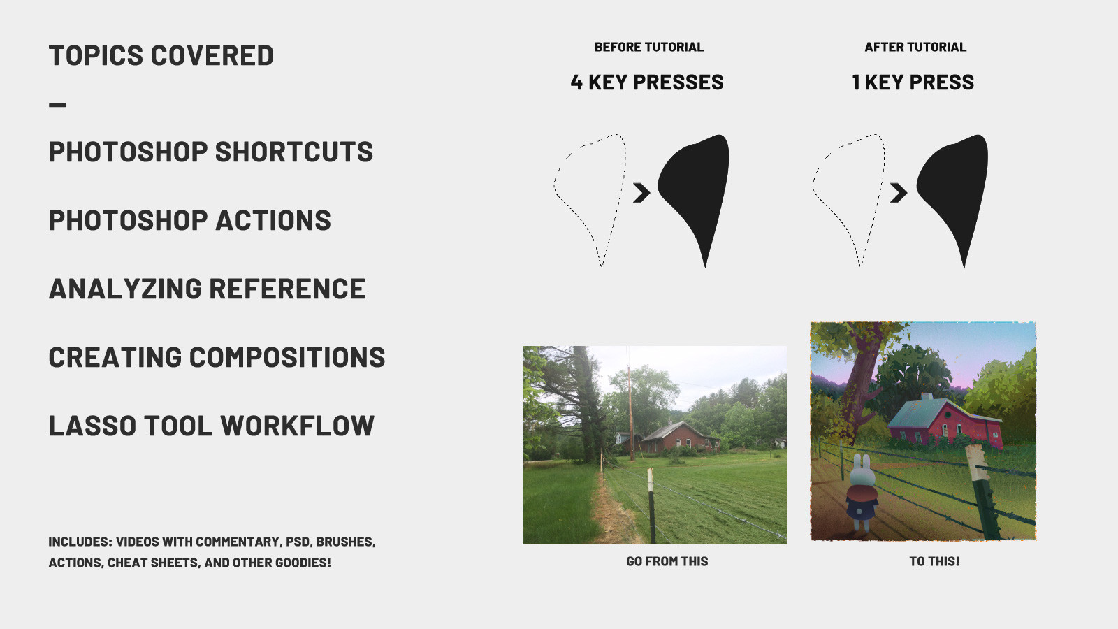 ArtStation - Lasso Speedpainting and Photoshop Actions | Tutorials