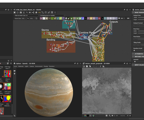 ArtStation - Equirectangular Planets Pack - Substance Designer | Resources