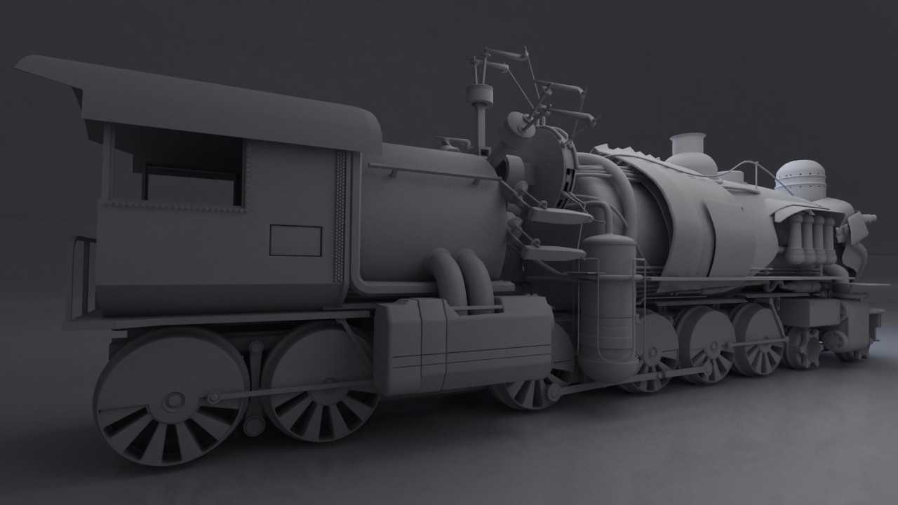 ArtStation - Ancient Stream Train | Resources