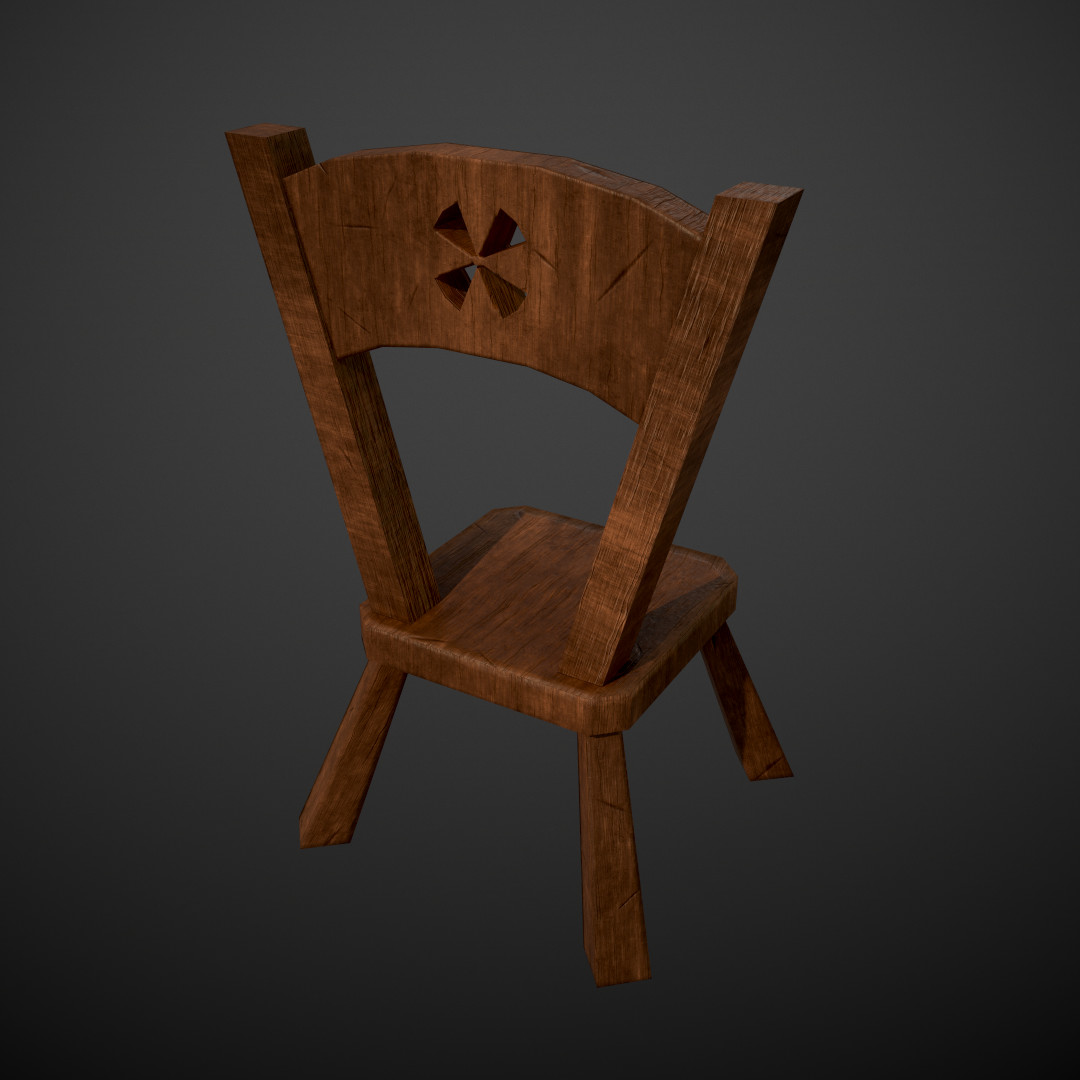 ArtStation - Medieval Chair | Game Assets