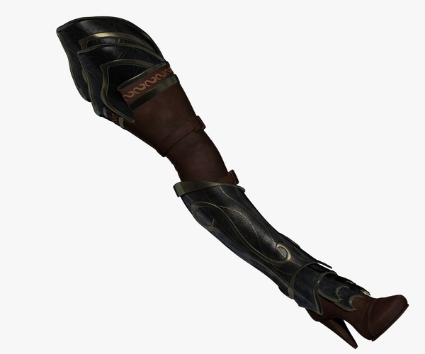 ArtStation - Woman Leg Armor Set Sculpt | Game Assets