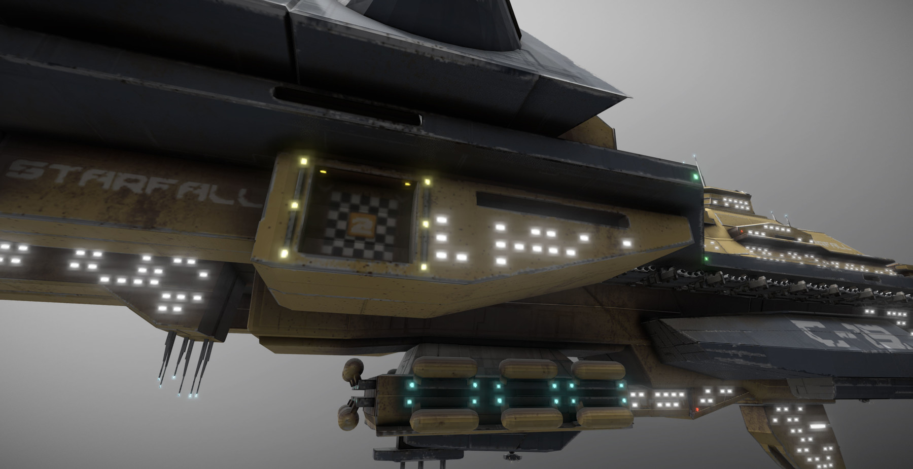 ArtStation - Space Force 1 - Carrier (Starfall) | Game Assets