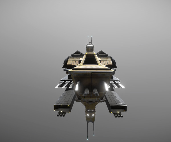 ArtStation - Space Force 1 - Carrier (Starfall) | Game Assets