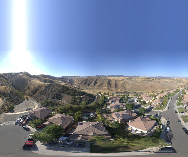 ArtStation - Aerial HDRI 26K 16Bit Suburb Day Pack of 3 | Resources