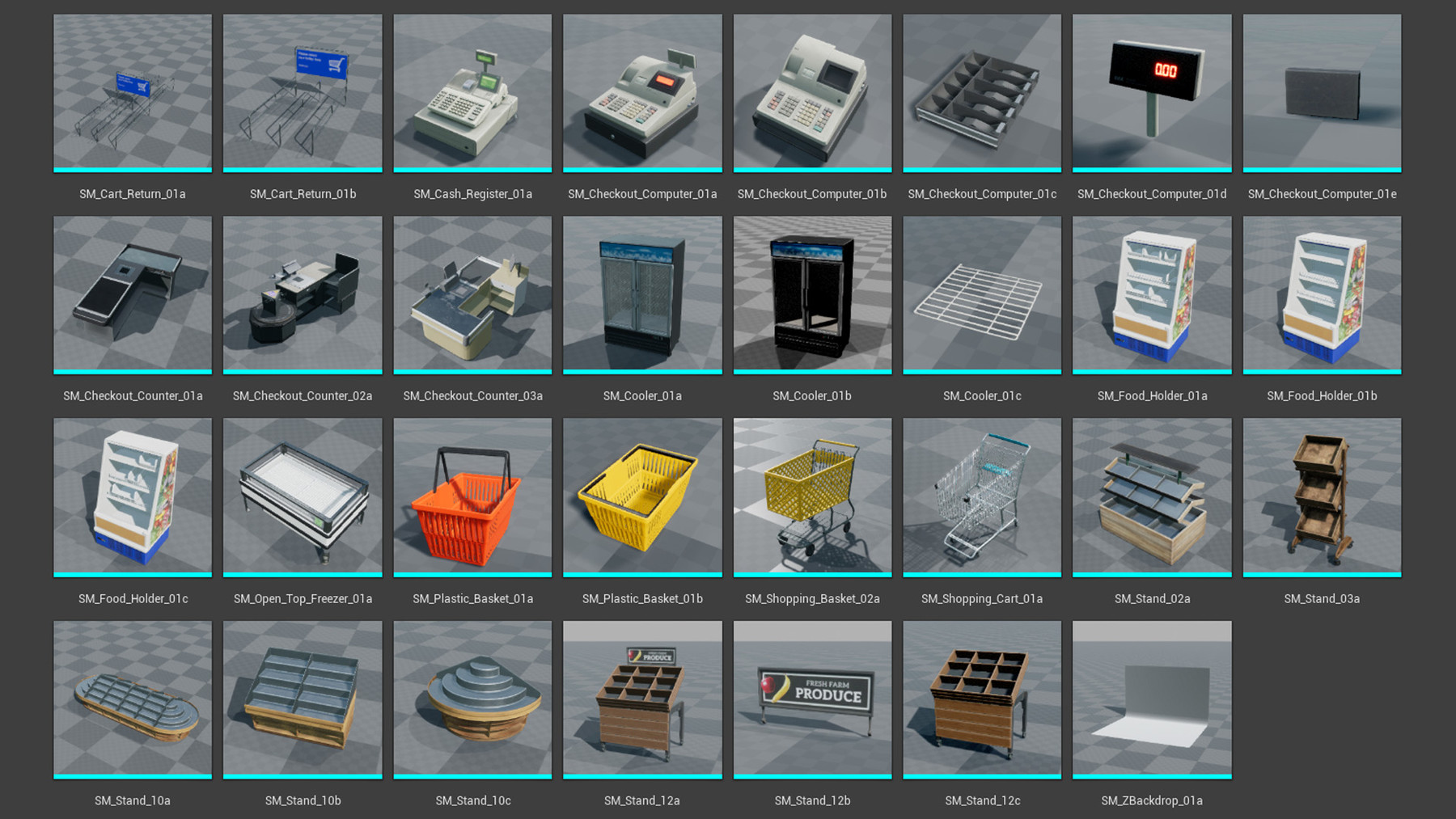 ArtStation - Shopping and Market VOL 2 - Grocery Store | Game Assets