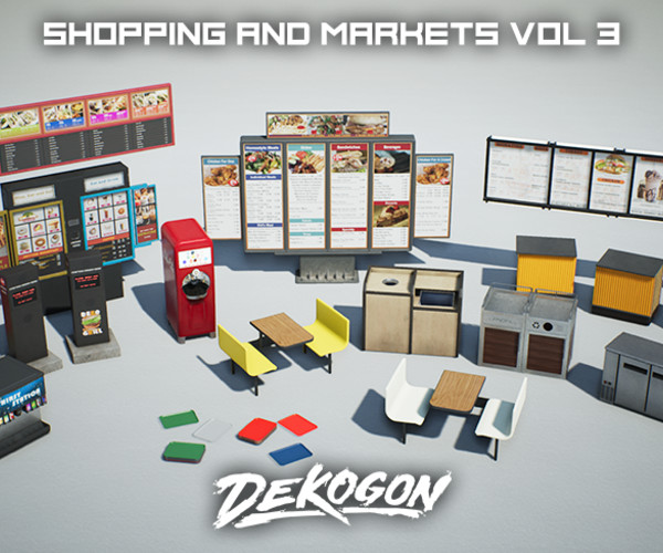 ArtStation - Shopping and Market VOL 3 - Fastfood | Game Assets