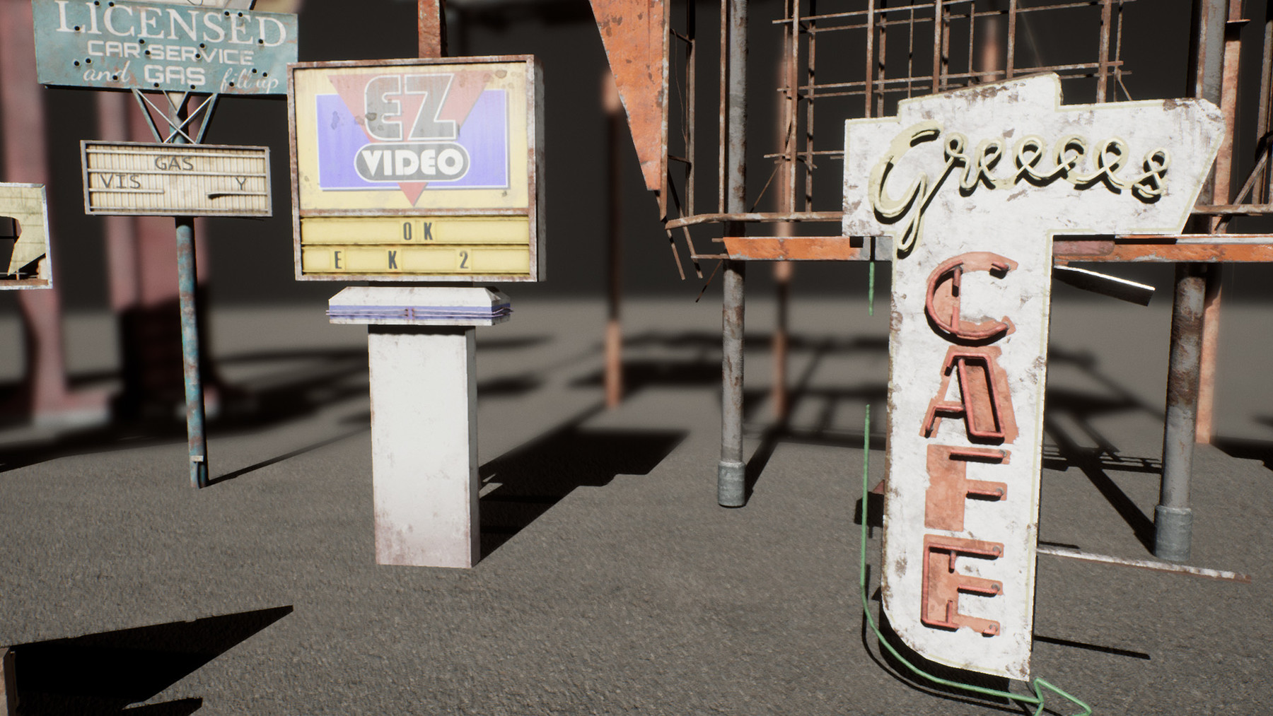 ArtStation - Post Apocalyptic Signs - VOL 1 | Game Assets