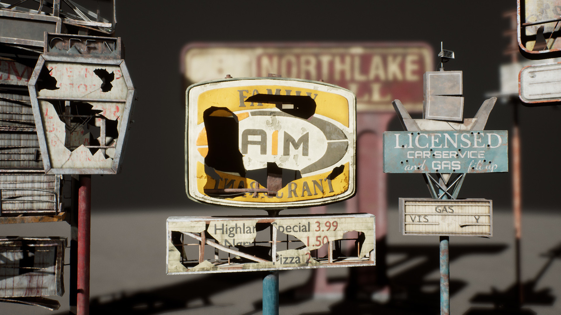 ArtStation - Post Apocalyptic Signs - VOL 1 | Game Assets