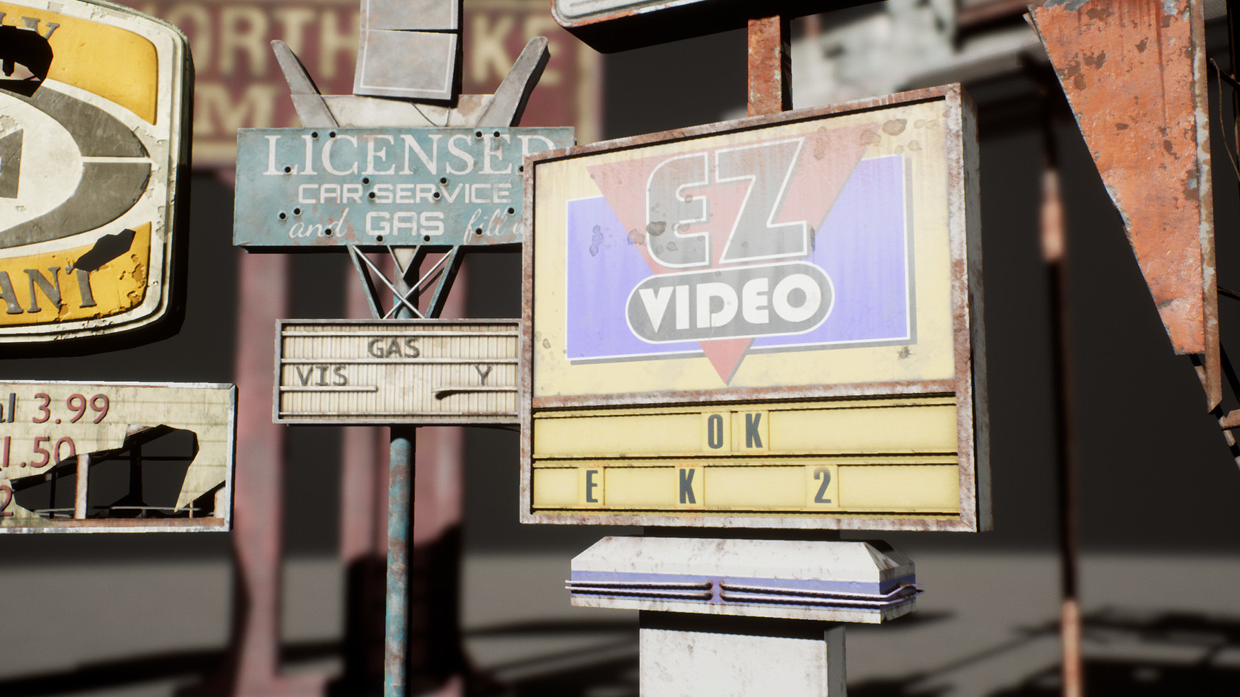 ArtStation - Post Apocalyptic Signs - VOL 1 | Game Assets