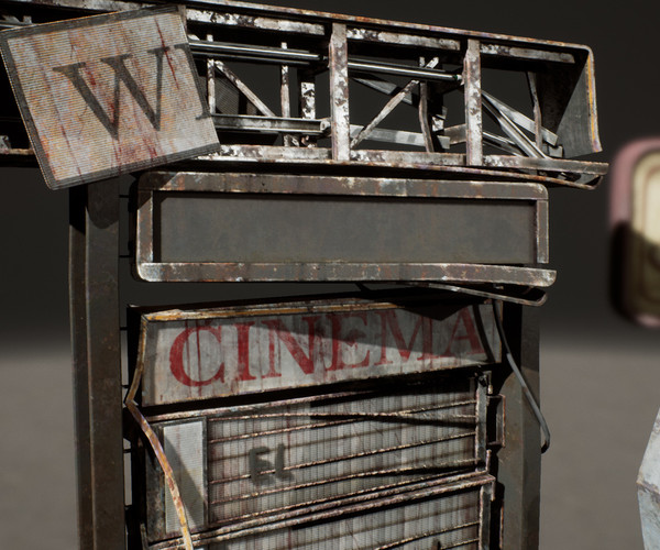 ArtStation - Post Apocalyptic Signs - VOL 1 | Game Assets