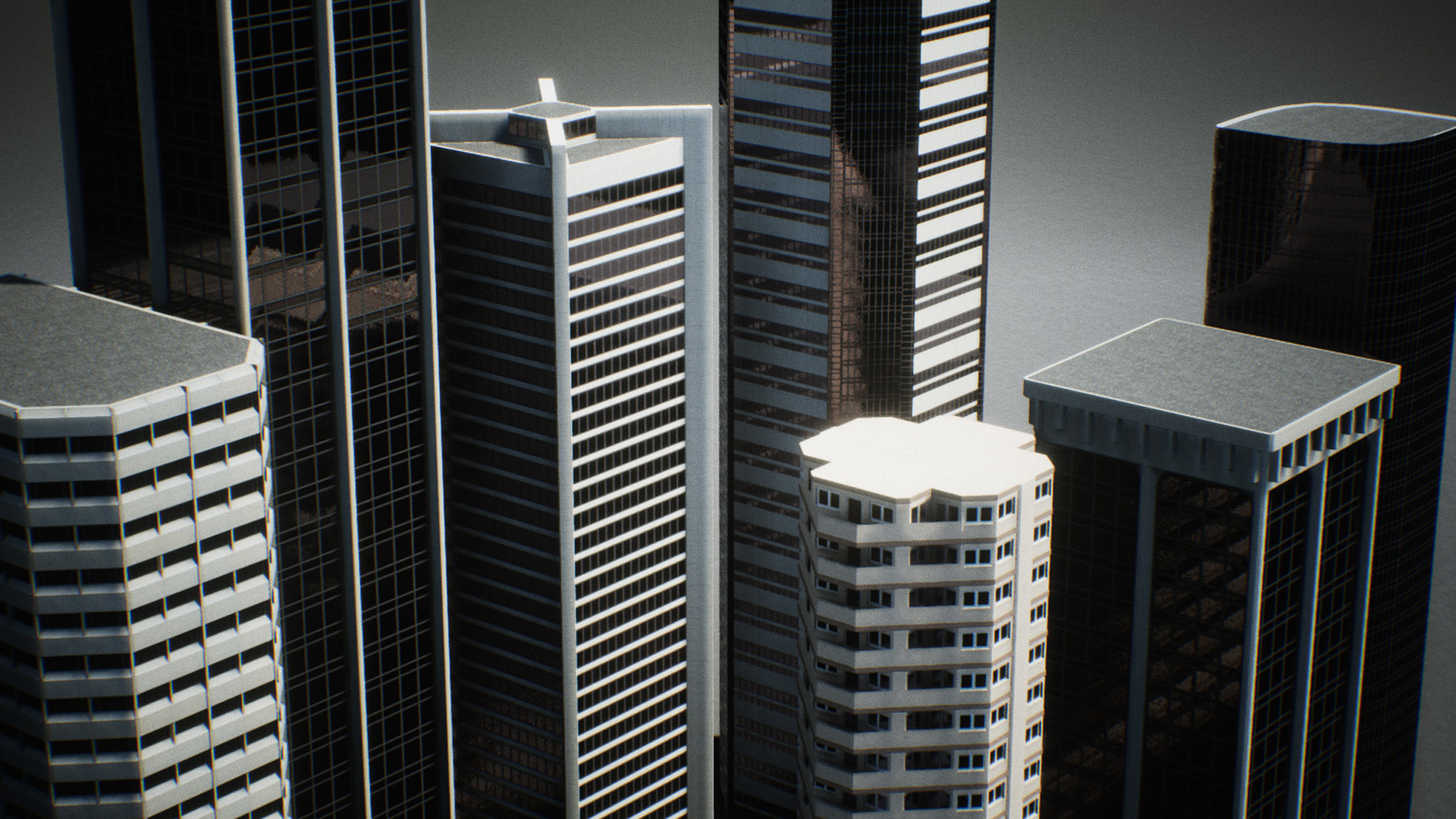 ArtStation - Urban Background Buildings - VOL.1 | Game Assets