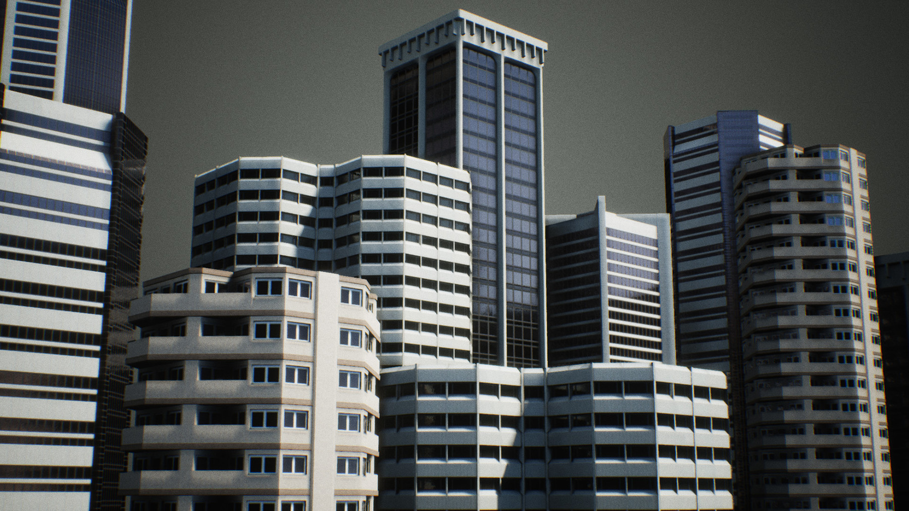 ArtStation - Urban Background Buildings - VOL.1 | Game Assets