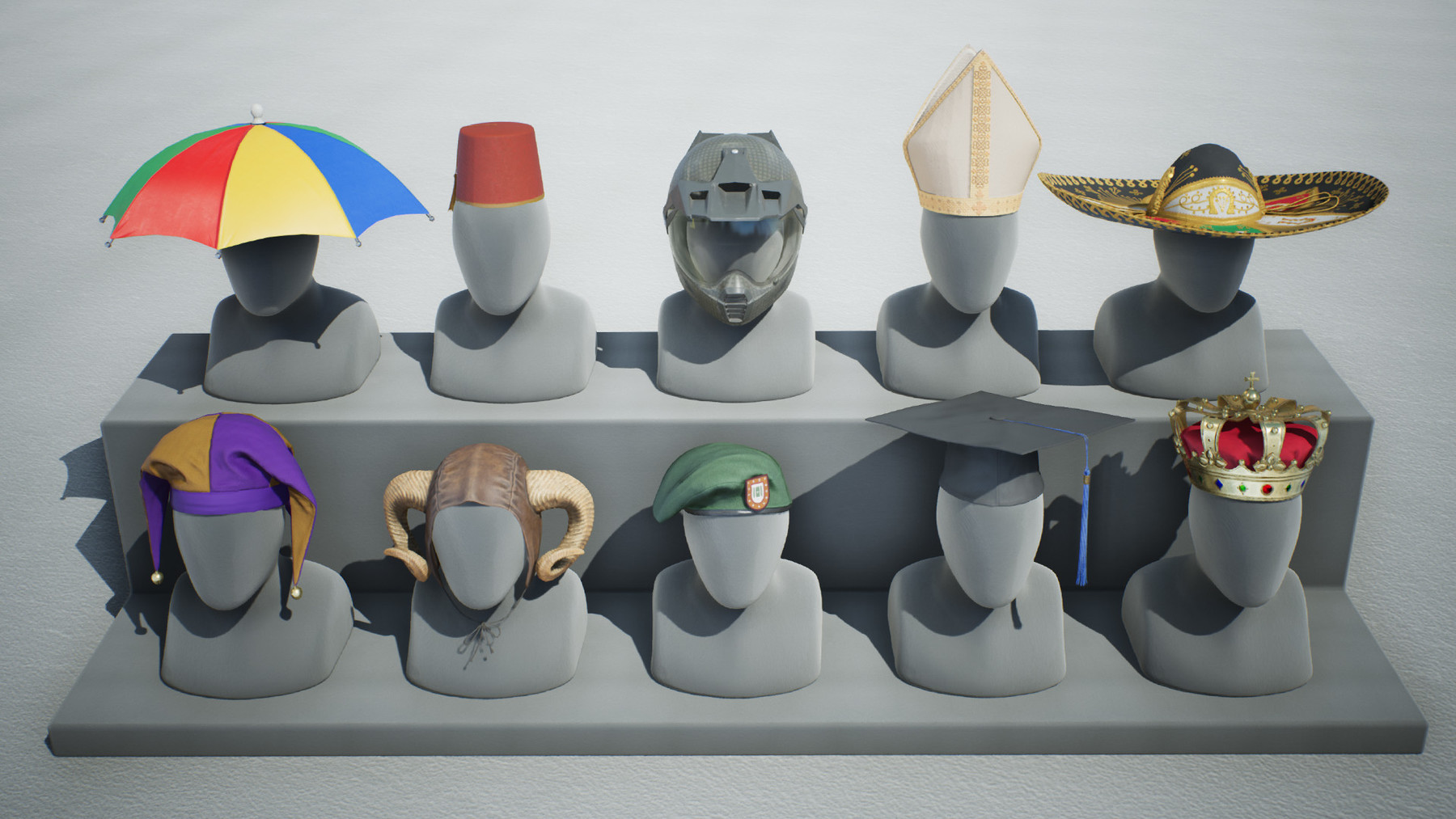 ArtStation - Variety Hats Pack - VOL 3 | Game Assets