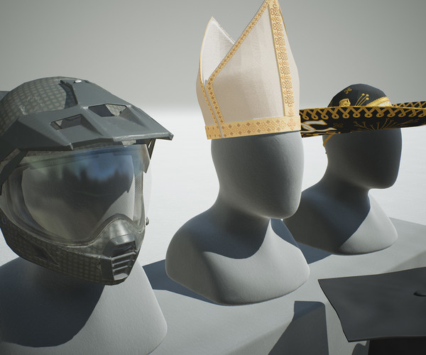 ArtStation - Variety Hats Pack - VOL 3 | Game Assets