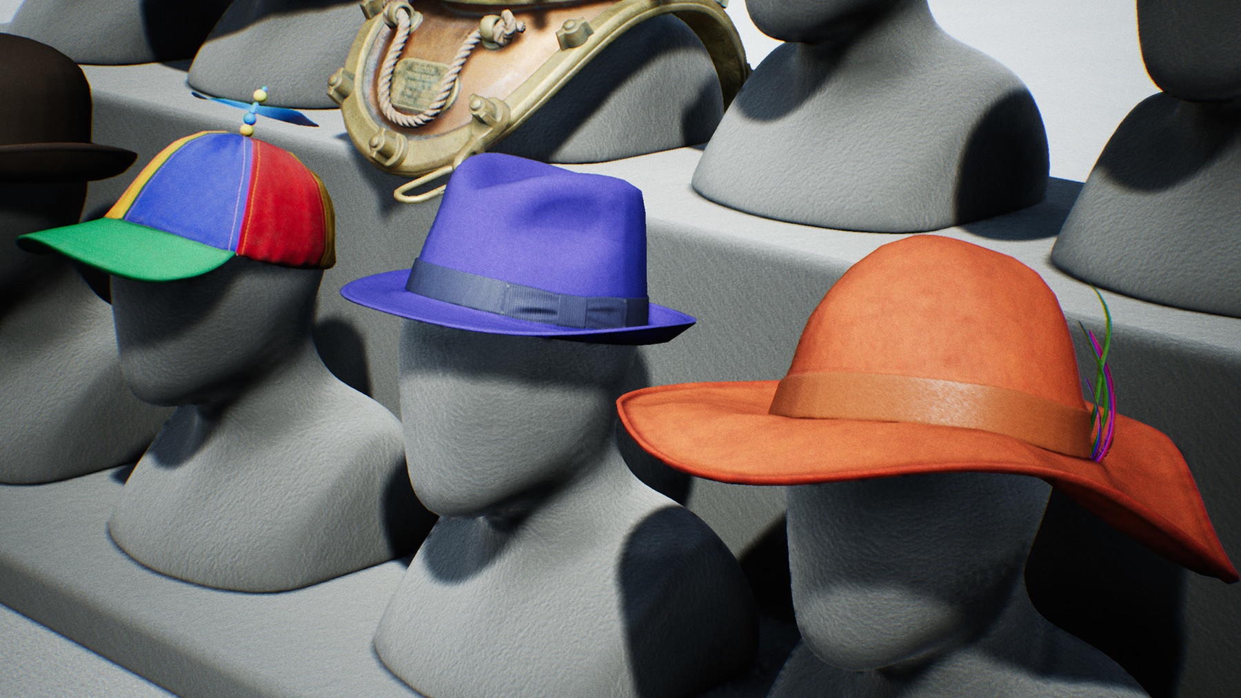 ArtStation - Variety Hats Pack - VOL 2 | Game Assets