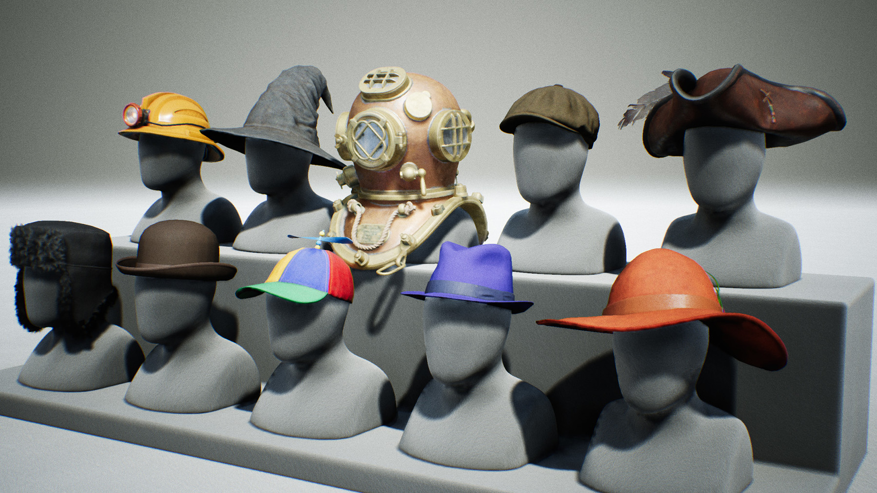 ArtStation - Variety Hats Pack - VOL 2 | Game Assets