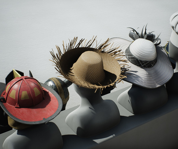 ArtStation - Variety Hats Pack - VOL 4 | Game Assets