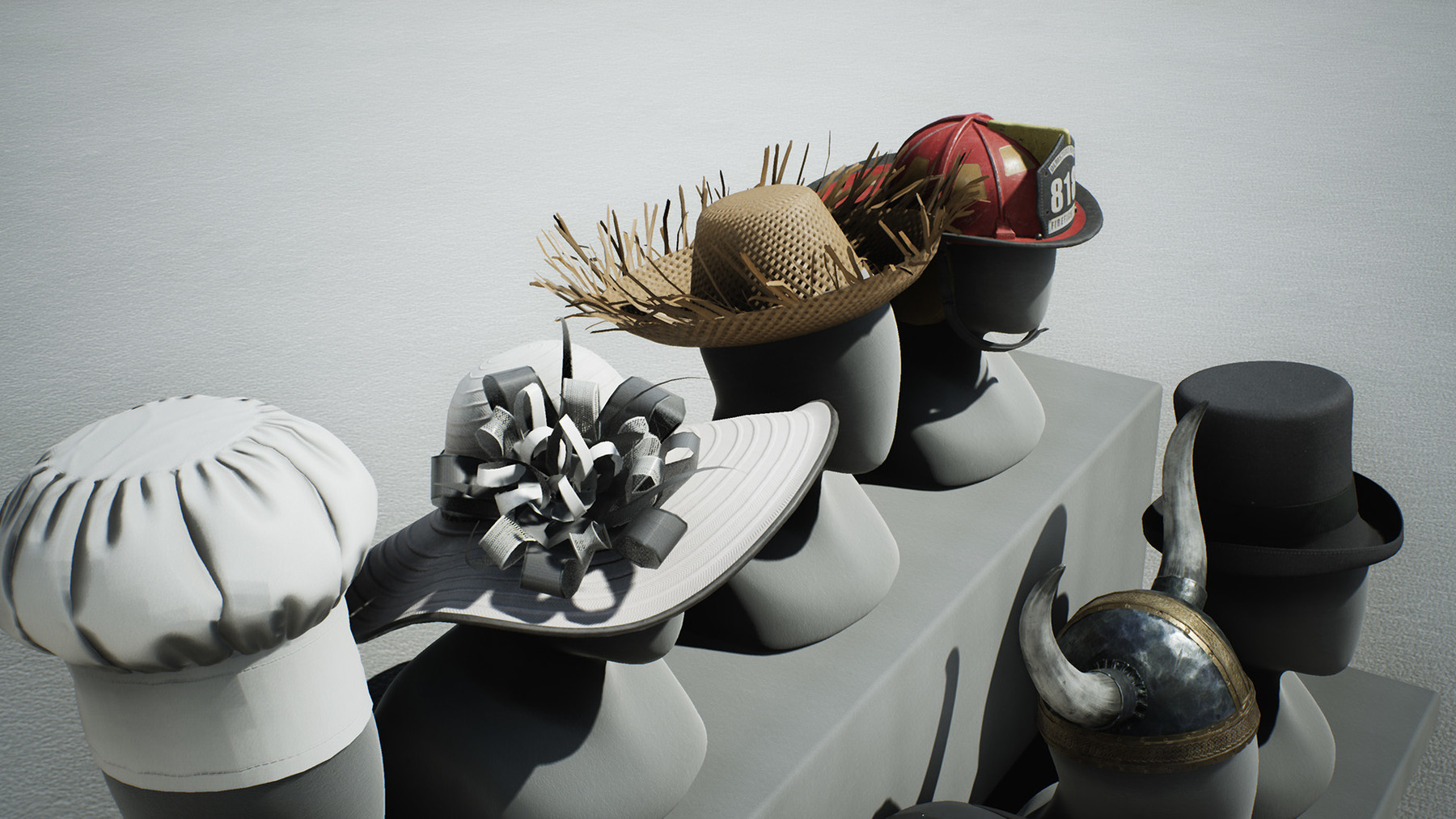 ArtStation - Variety Hats Pack - VOL 4 | Game Assets