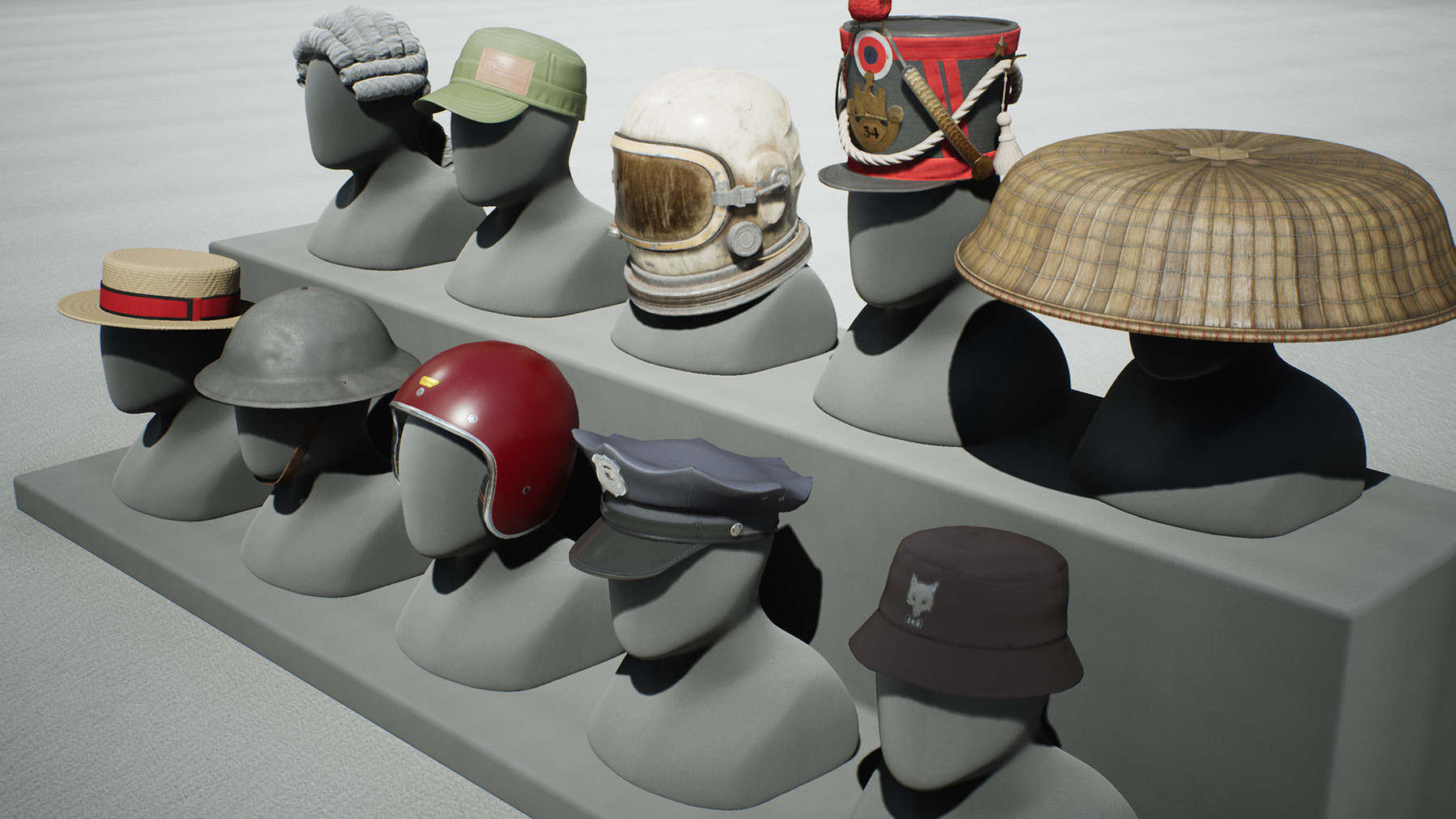 ArtStation - Variety Hats Pack - VOL 5 | Game Assets
