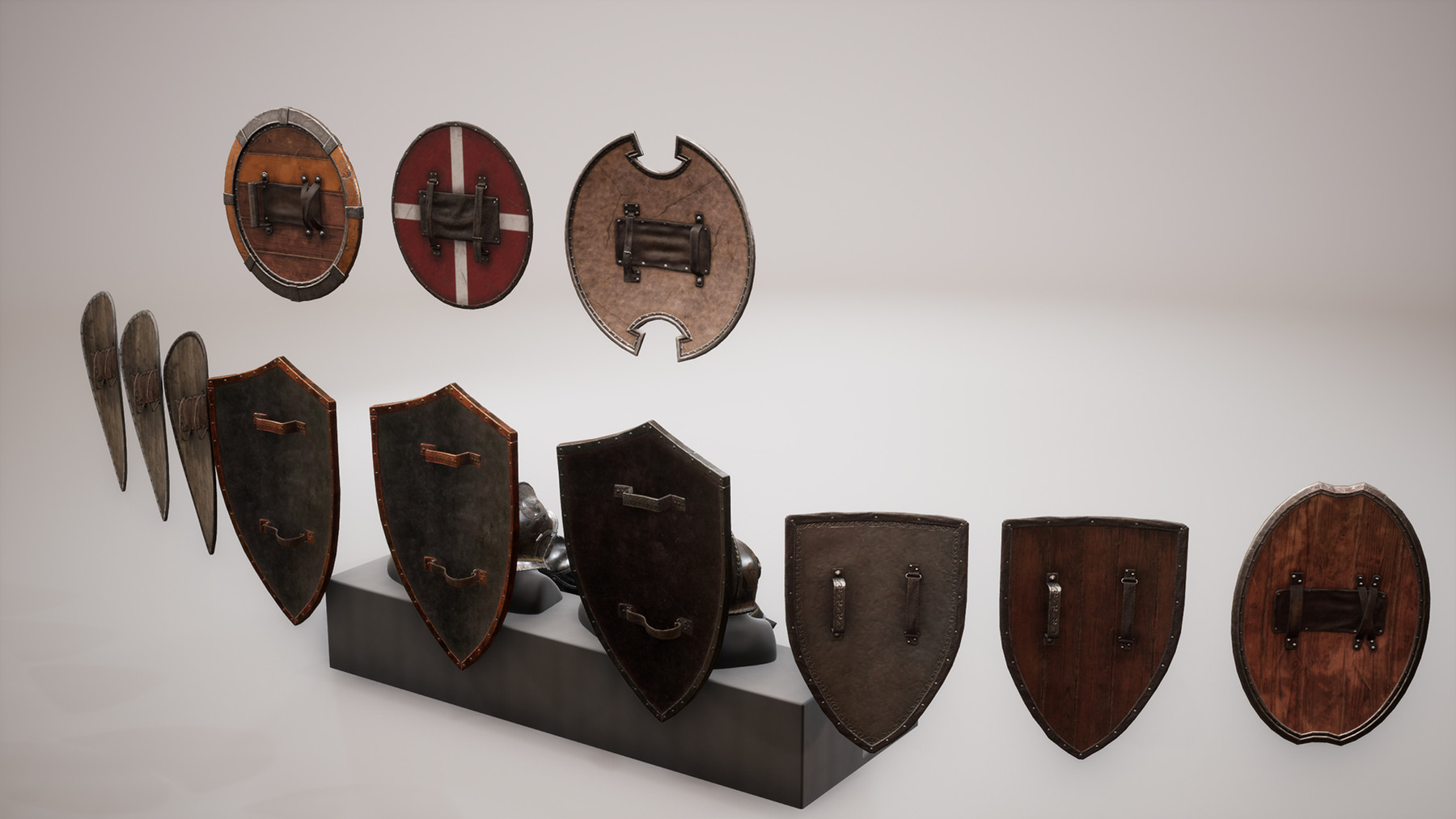 ArtStation - Medieval - VOL 8 - Shields and Helmets | Game Assets