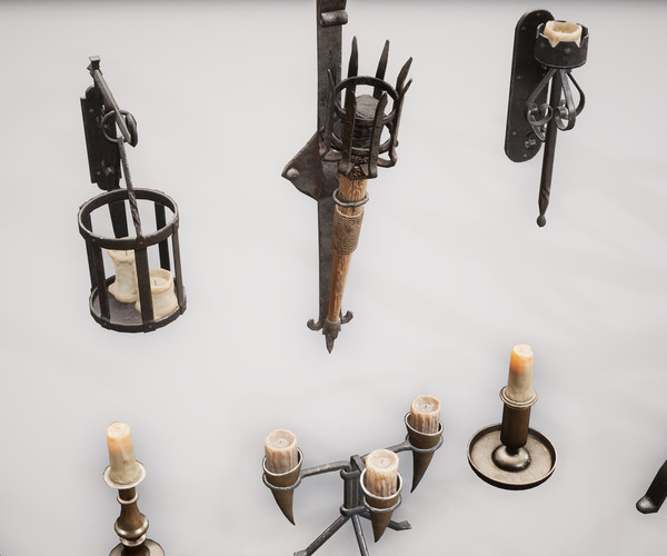 ArtStation - Medieval - VOL 10 - Lighting | Game Assets