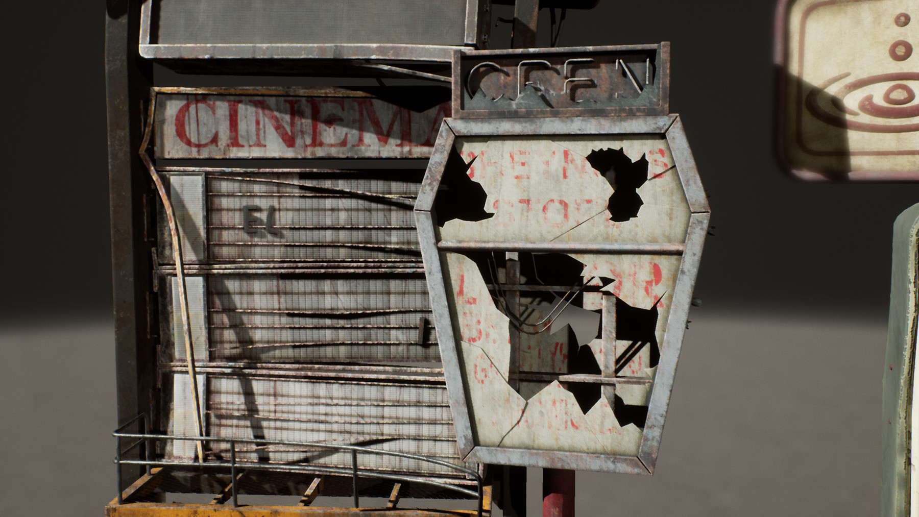 ArtStation - Post Apocalyptic Signs Props COMBO PACK (UE4) | Game Assets
