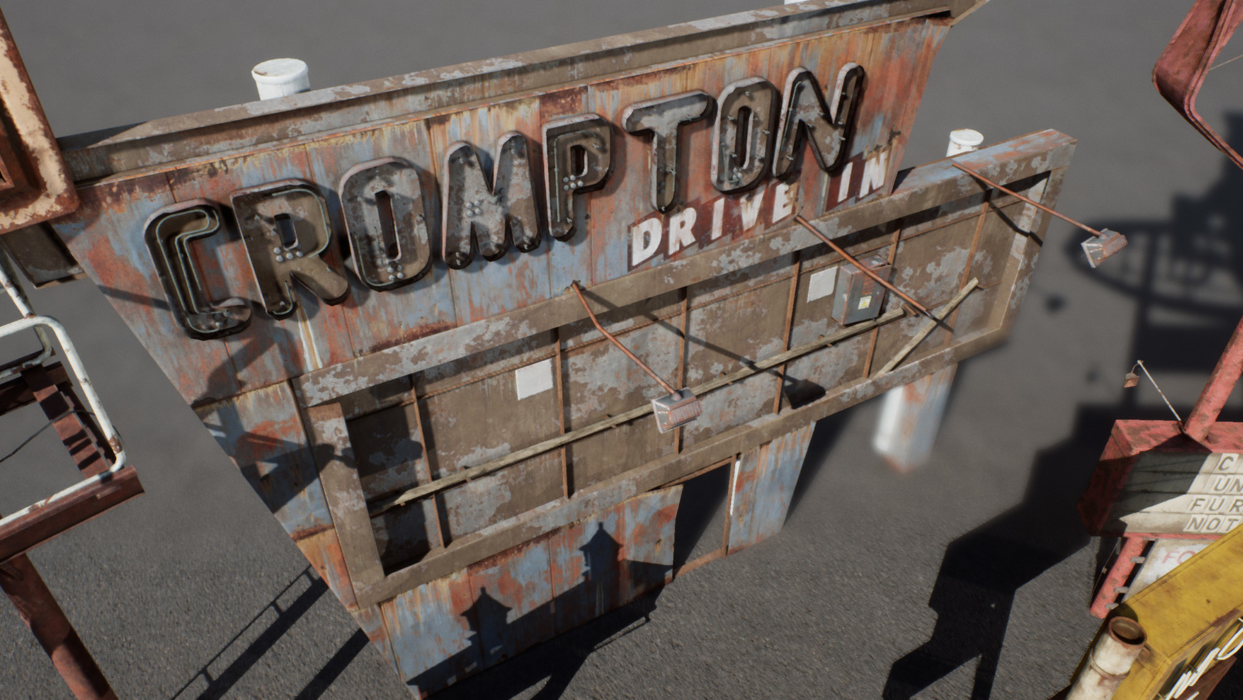 ArtStation - Post Apocalyptic Signs Props COMBO PACK (UE4) | Game Assets