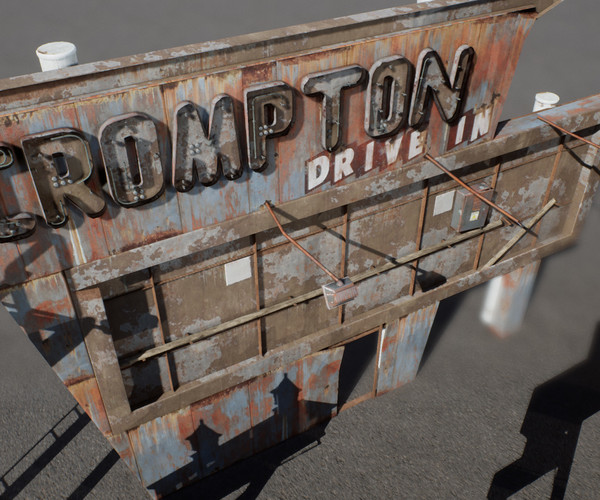 ArtStation - Post Apocalyptic Signs Props COMBO PACK (UE4) | Game Assets