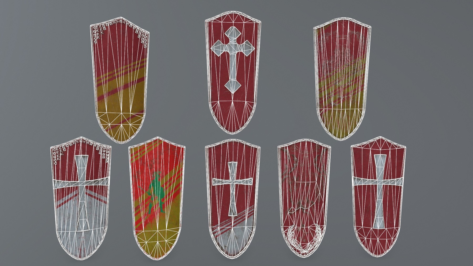 ArtStation - shield set | Game Assets