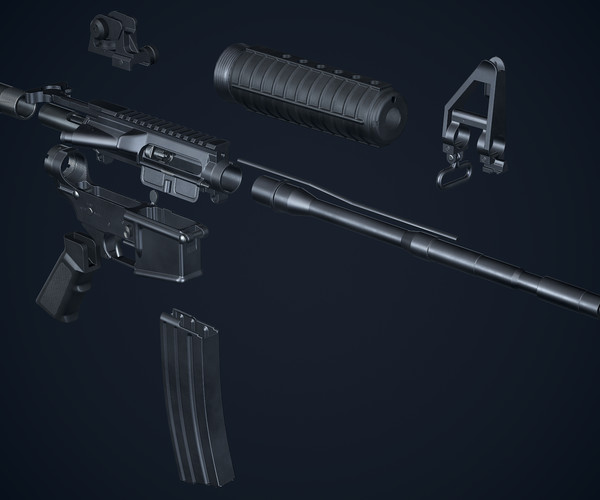 ArtStation - M4A1 Stock Modular | Resources