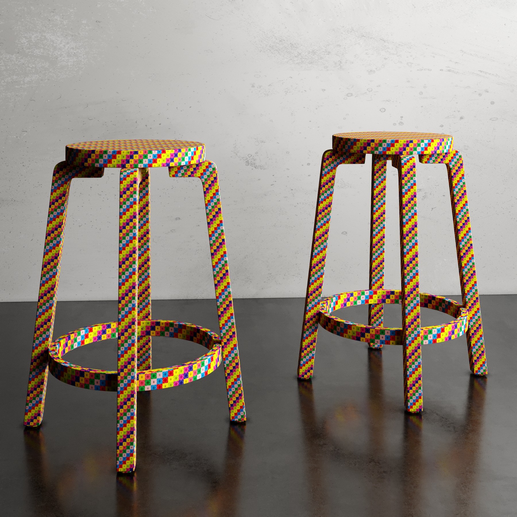 ArtStation - Stool Bar Alvar Aalto | Resources