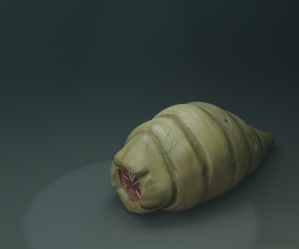 ArtStation - Horror of the Deep Alien Worm Creature | Game Assets