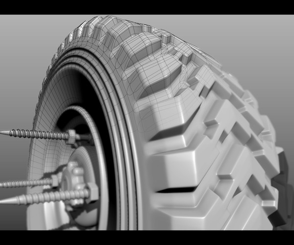 ArtStation - FREE Tutorial + OBJ - How to create a tire PART 2 | Tutorials
