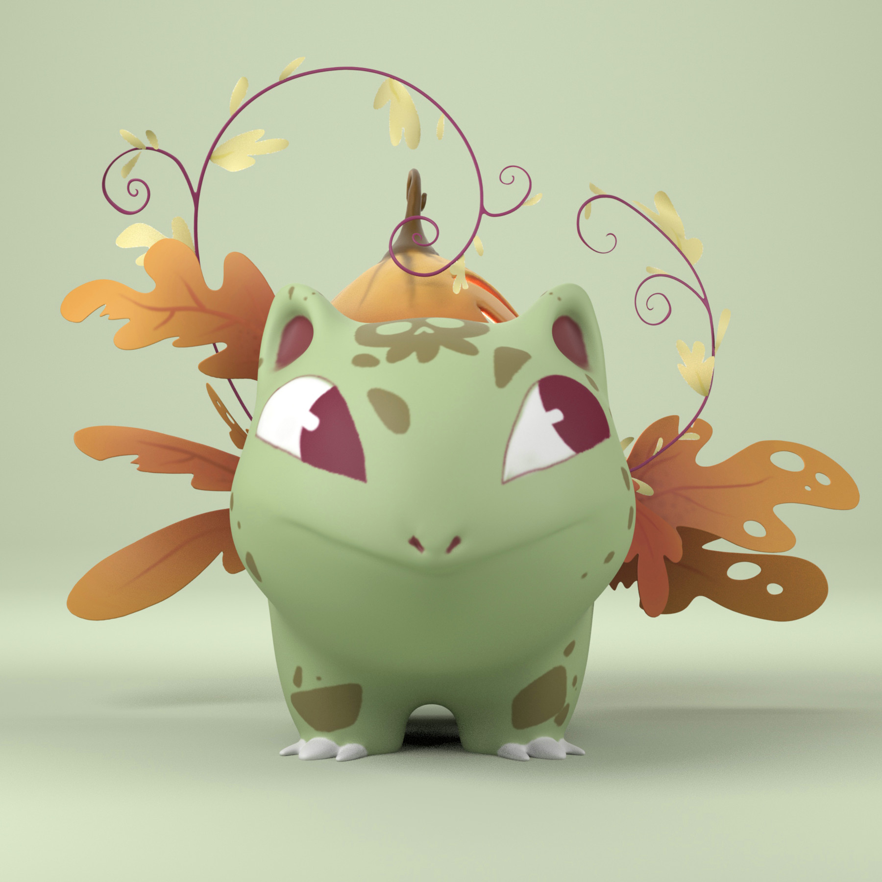 ArtStation - Pokemon Ivysaur Hallowen | Resources