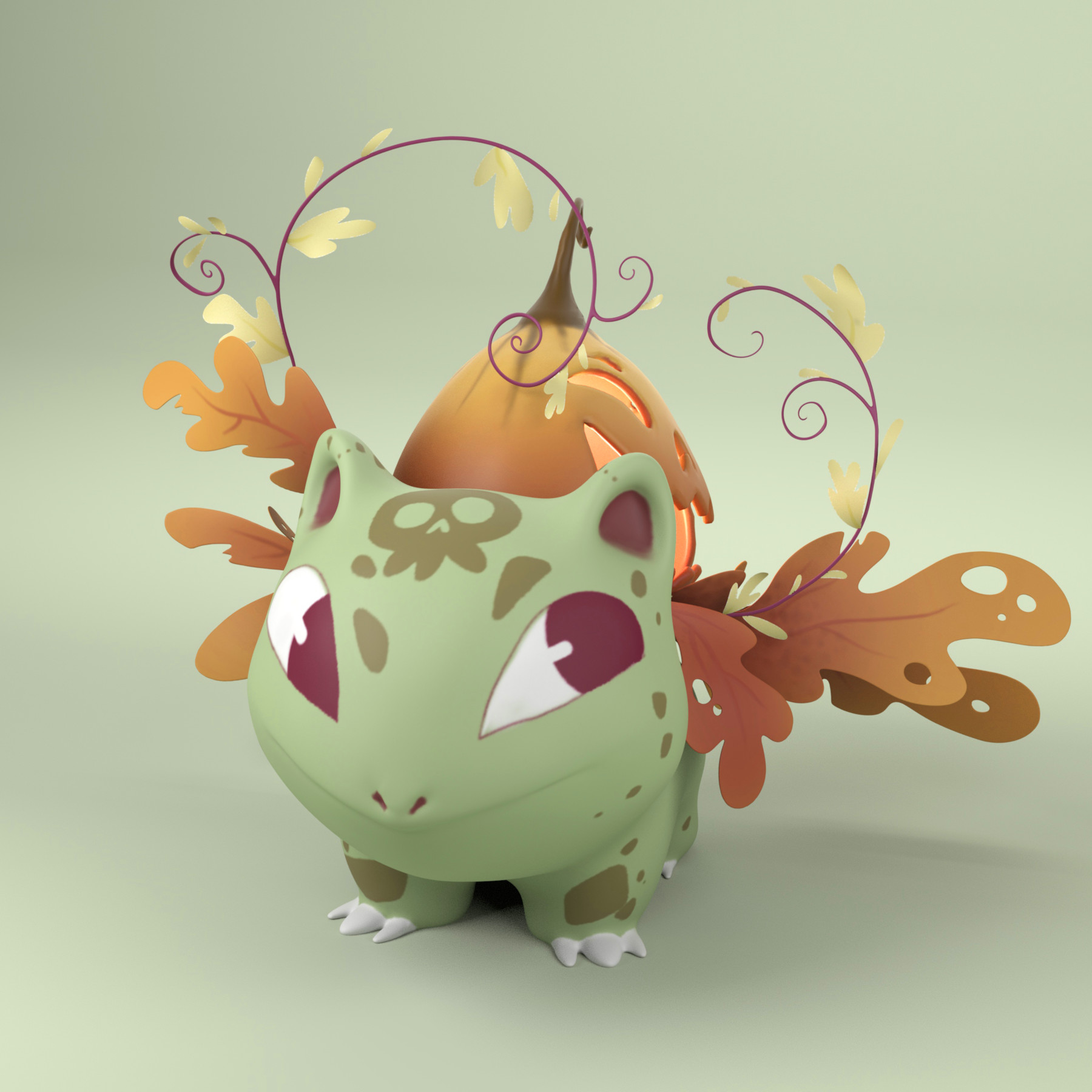 ArtStation - Pokemon Ivysaur Hallowen | Resources