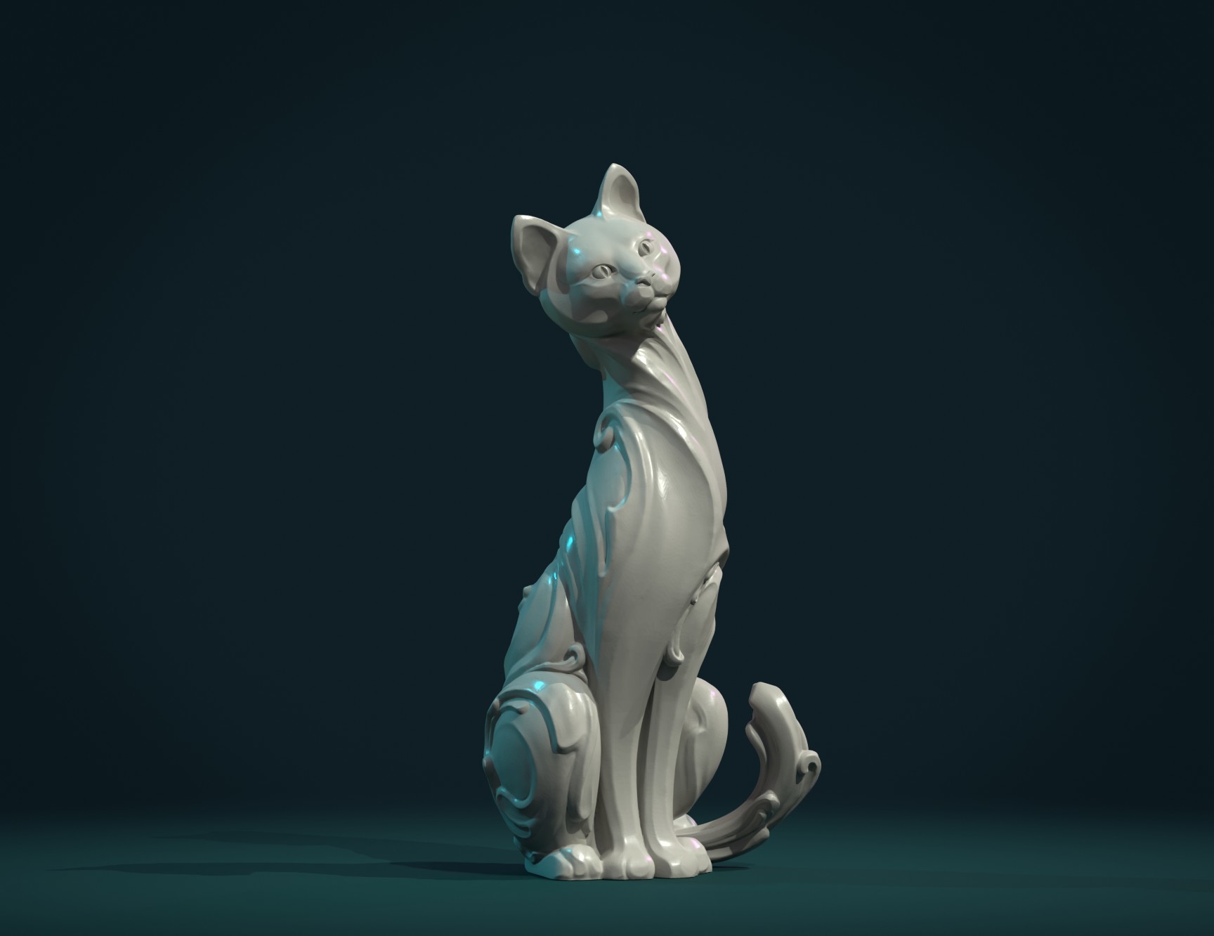 ArtStation - Cat figurine | Resources