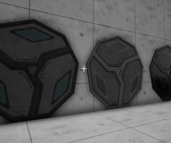 ArtStation - Scifi 3-way Iris Shutter Doors | Game Assets