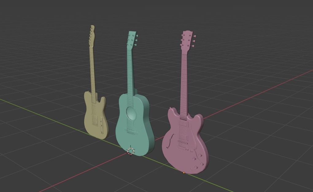 ArtStation - Guitar 3D Model | Game Assets