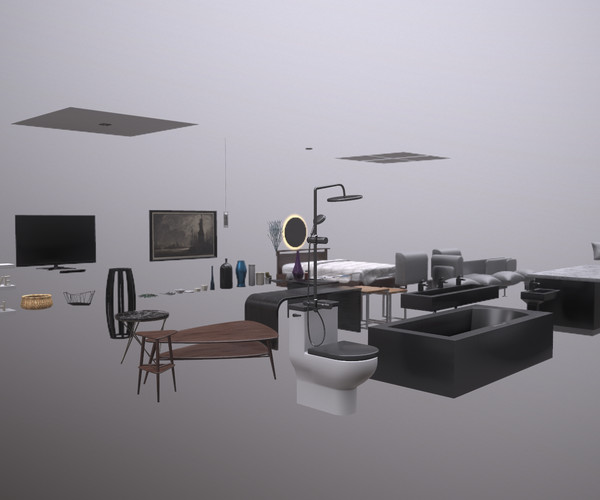 ArtStation - Modern home | Props Pack | Game Assets