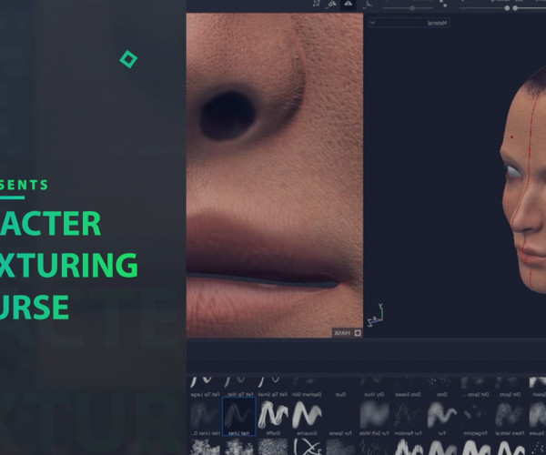 ArtStation - Character Skin Texturing Course (CSTC) heads and body ...