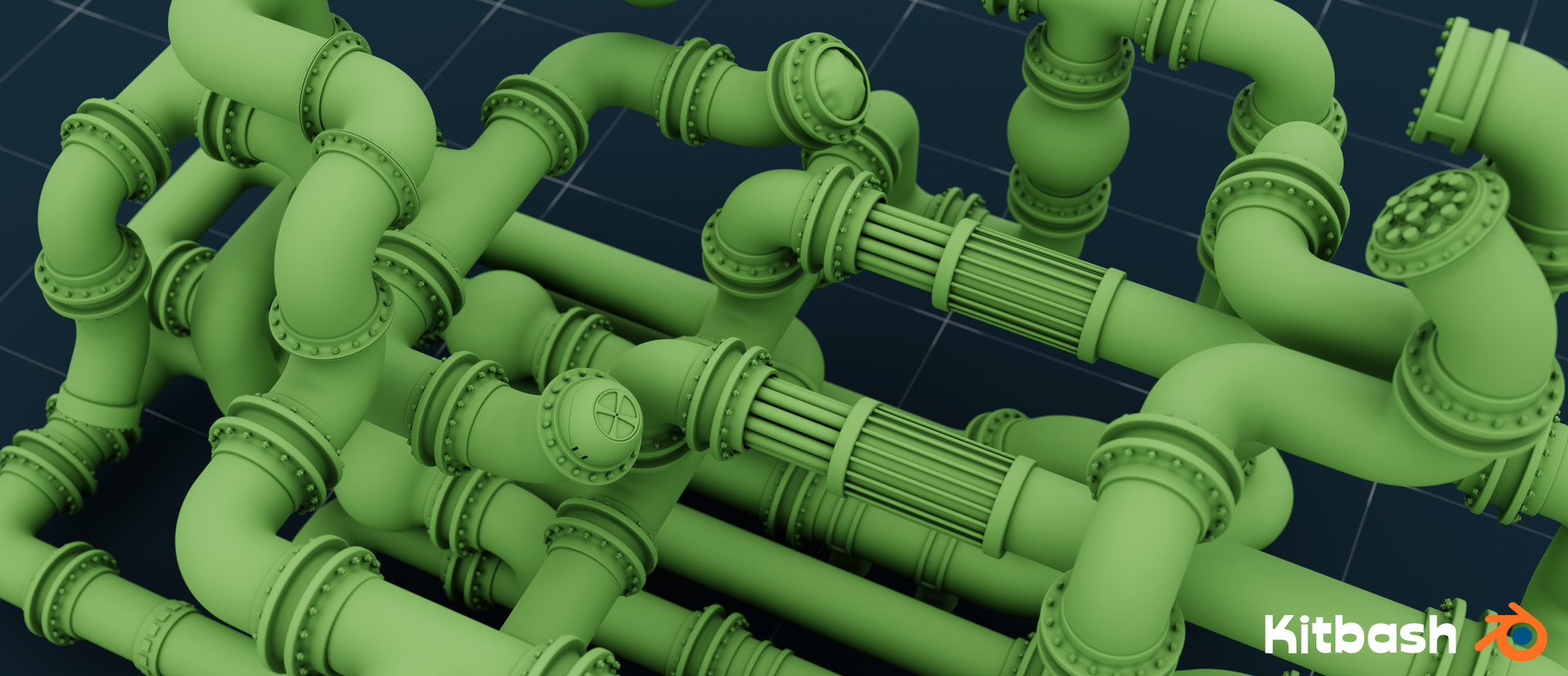 ArtStation - It's a Pipe dream! Simple High-poly Kitbash. | Resources