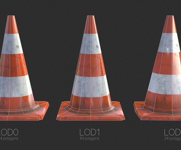 ArtStation - Traffic Cone Assets 01 | Game Assets