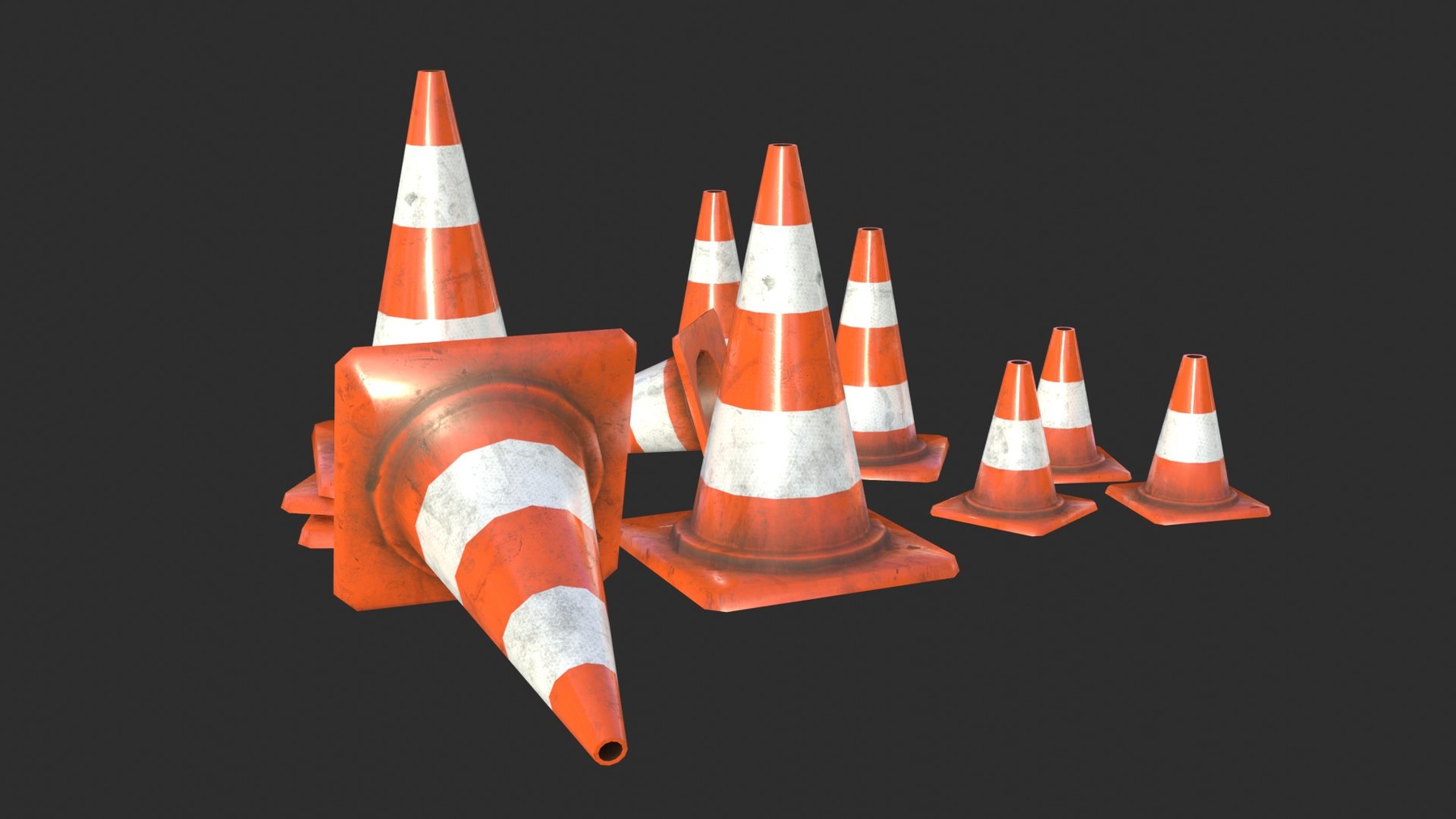 ArtStation - Traffic Cone Assets 01 | Game Assets