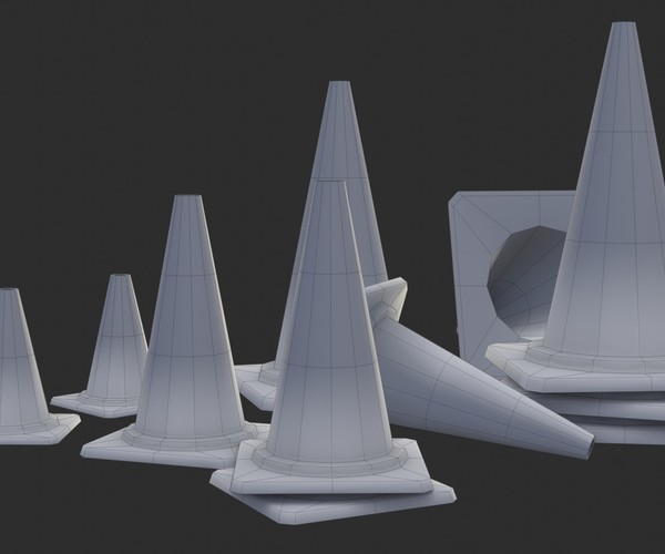ArtStation - Traffic Cone Assets 01 | Game Assets