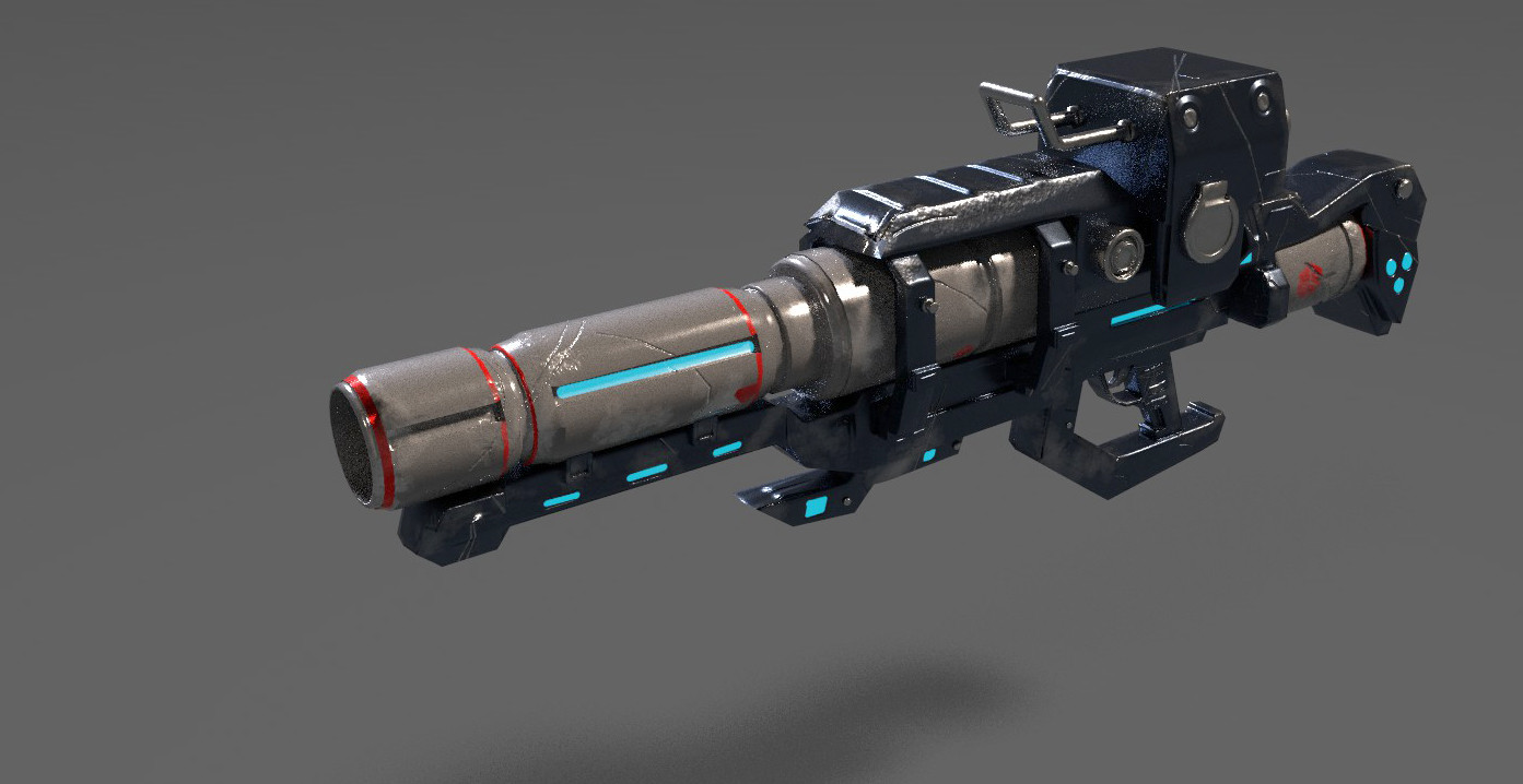 ArtStation - Big Yellow Robot with gun and shield (Unity Assets ...