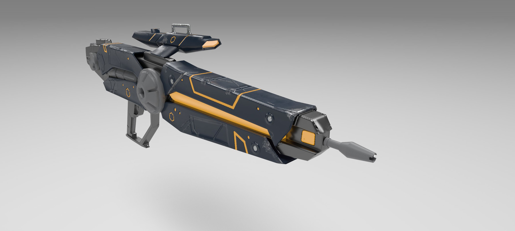 ArtStation - Blue Robot with Gun | Resources