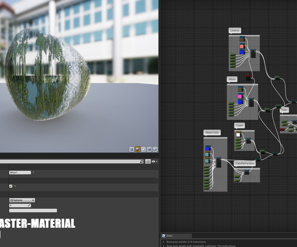 ArtStation - UE4 Customizable Water Master-Material (Vertex Paintable ...