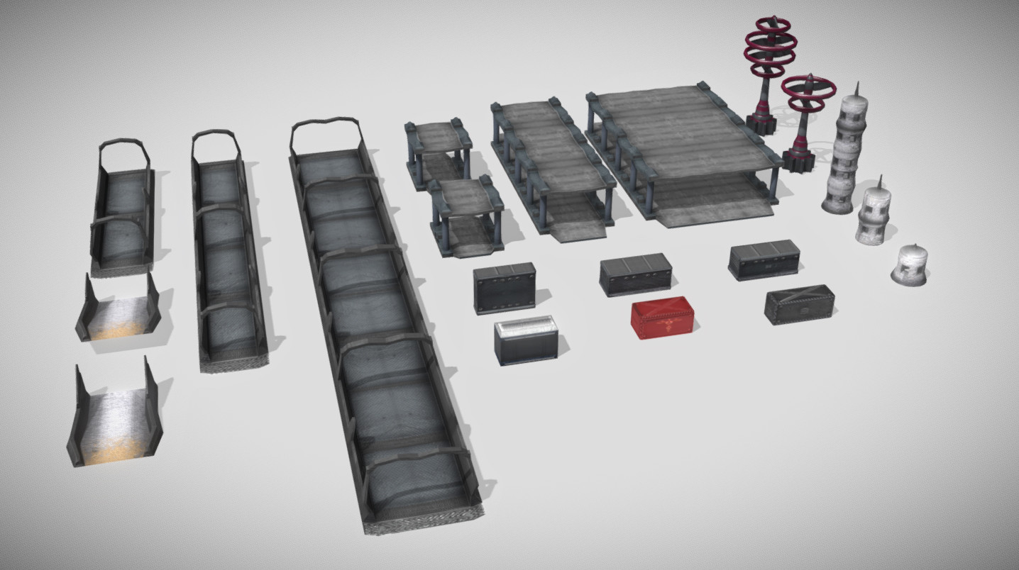 ArtStation - Industrial Exterior MUD | Game Assets