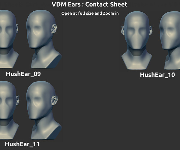 ArtStation - Zbrush - Ear- VDM Brushes | Brushes