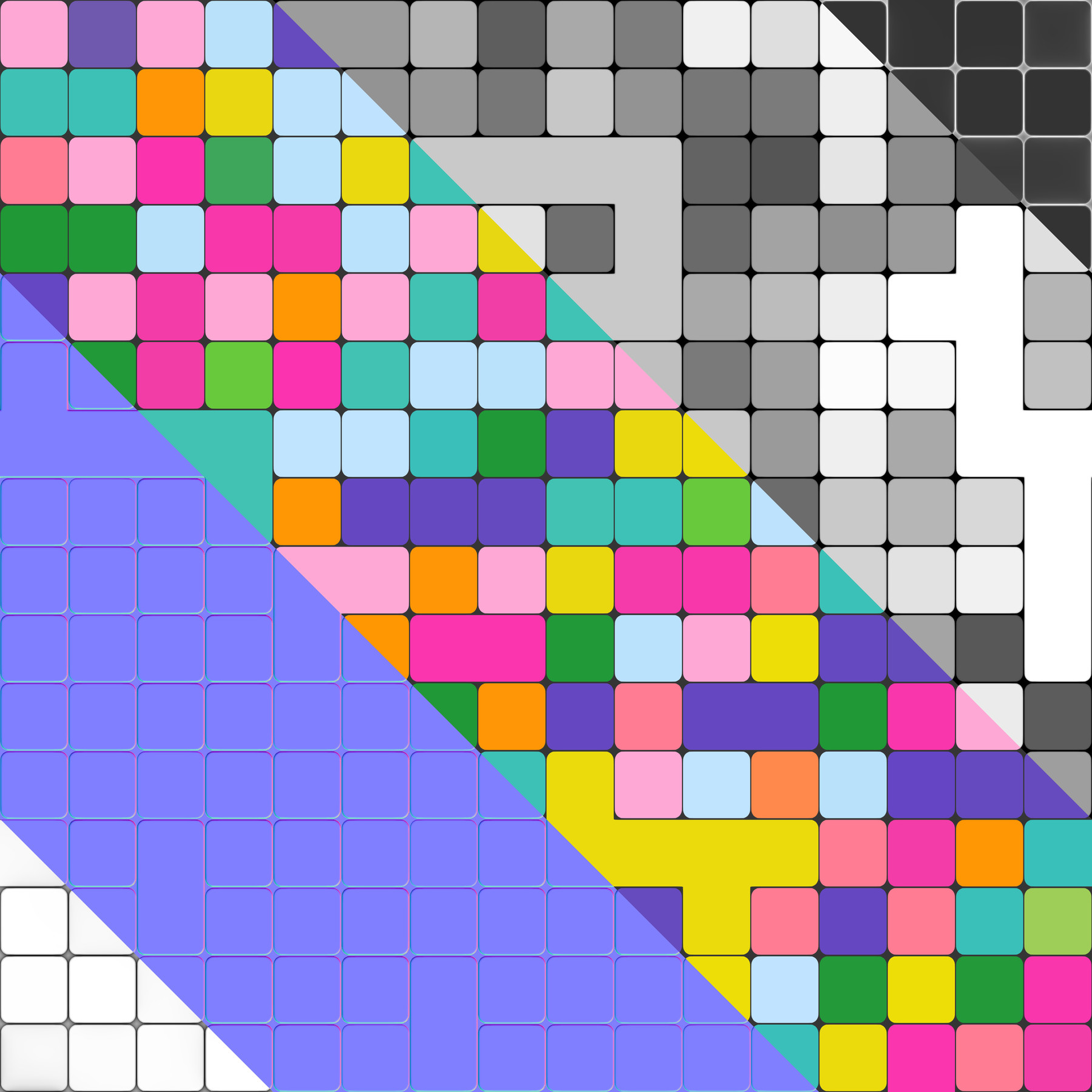 ArtStation - Procedural Tetris Patterned Wall | Game Assets